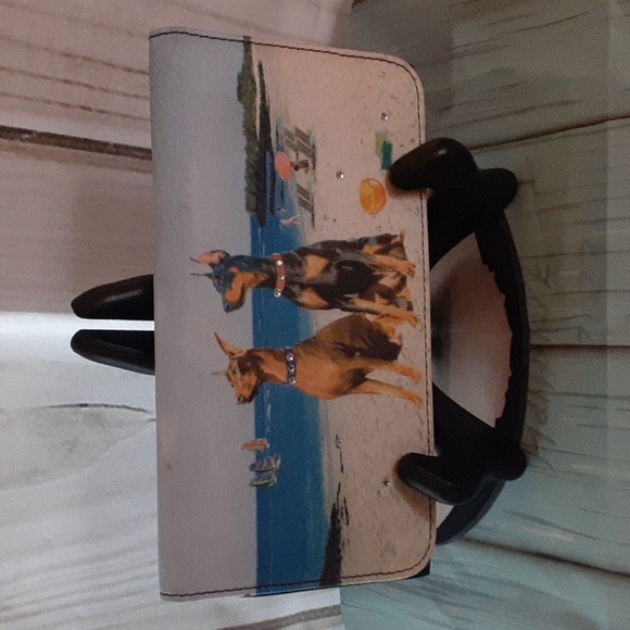 Blossom Collection | Bags | Womens Dogs At The Beach Trifold Wallet Nwt ...